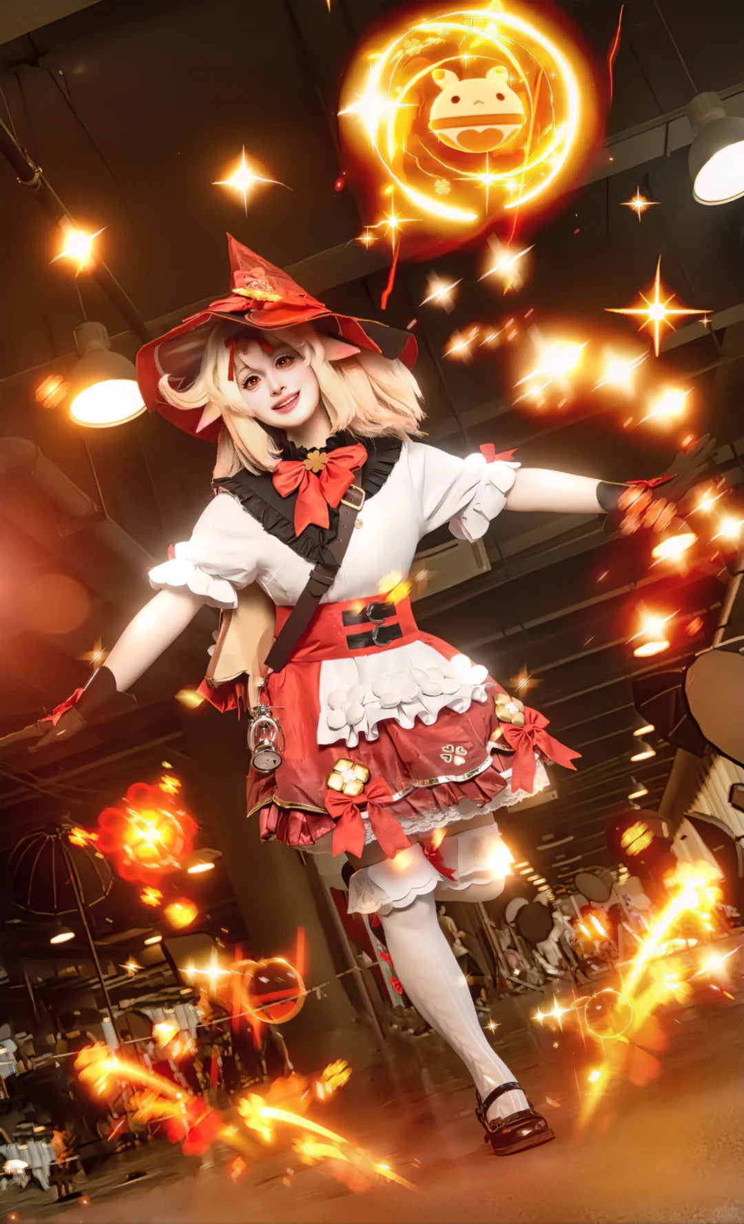 Genshin Impact Costume Klee Cosplay Costume