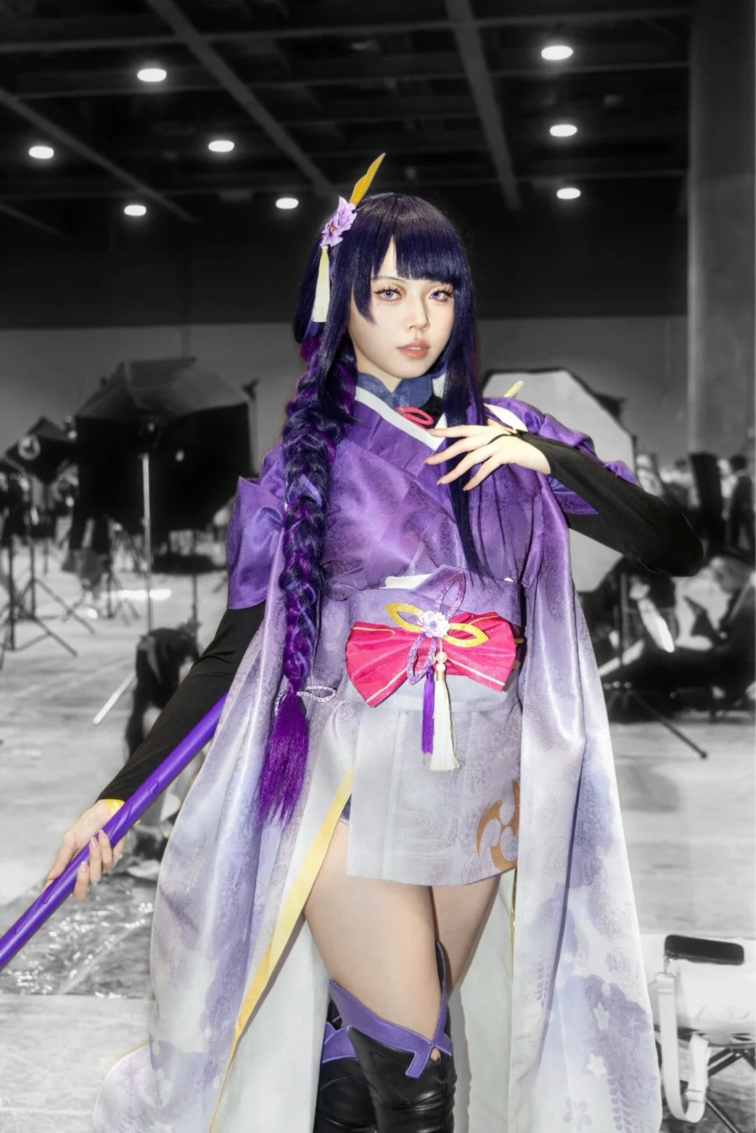 Genshin Impact Cosplay Costume げんし神 Raiden Shogun Costume Raiden Shogu
